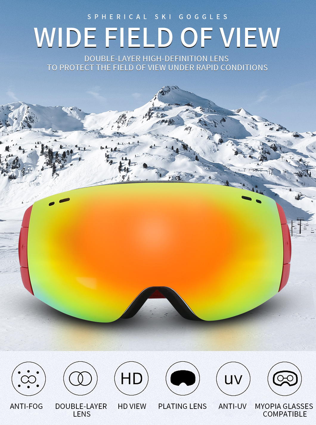 SNOW GOGGLES: SPHERICAL VS CYLINDRICAL LENSES - Jiepolly Sport Goggles